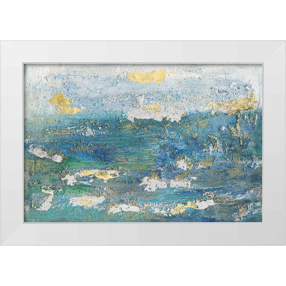 Bramma, Lila 18x13 White Modern Wood Framed Museum Art Print Titled ...