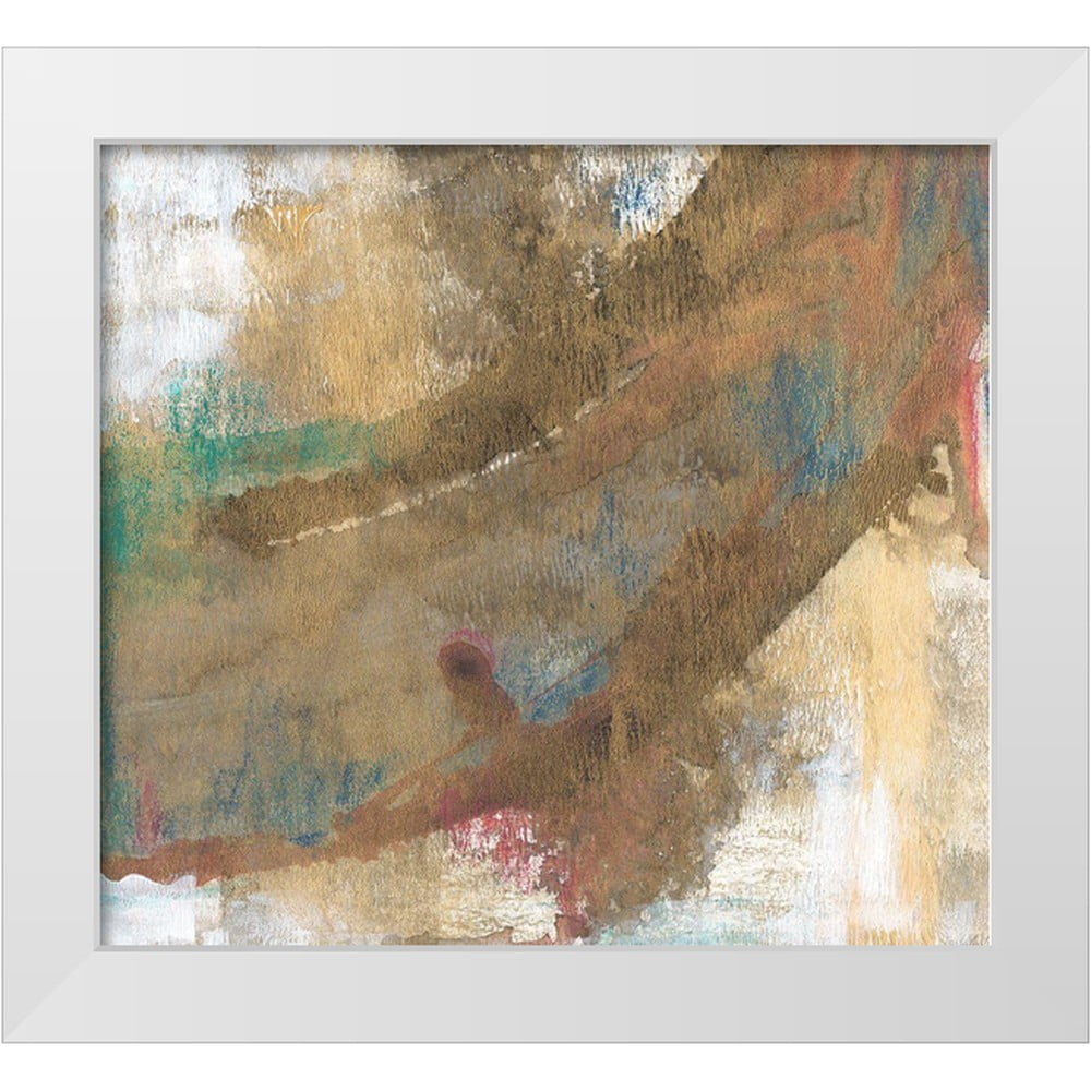Bramma, Lila 22x20 White Modern Wood Framed Museum Art Print Titled ...