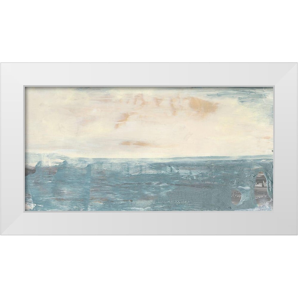 Bramma, Lila 24x14 White Modern Wood Framed Museum Art Print Titled ...