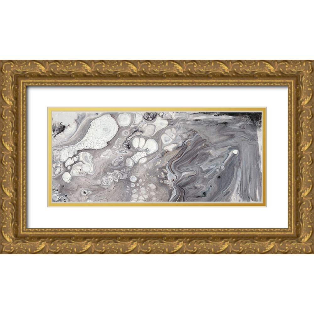 Bramma, Lila 32x16 Gold Ornate Wood Framed with Double Matting Museum ...