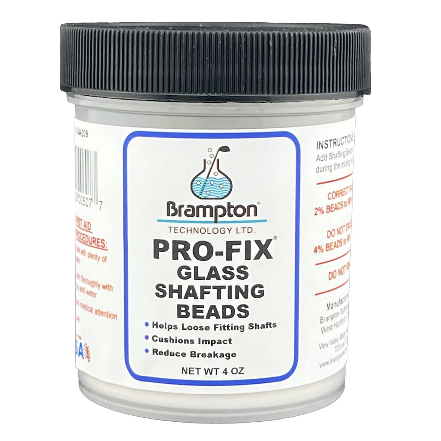 Brampton PRO-FIX Glass Shafting Beads - Golf Club Shaft Installation ...