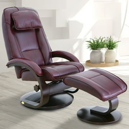 Relax R Hamilton Reclining Chair and Ottoman in Cobblestone Top Grain Leather Walmart