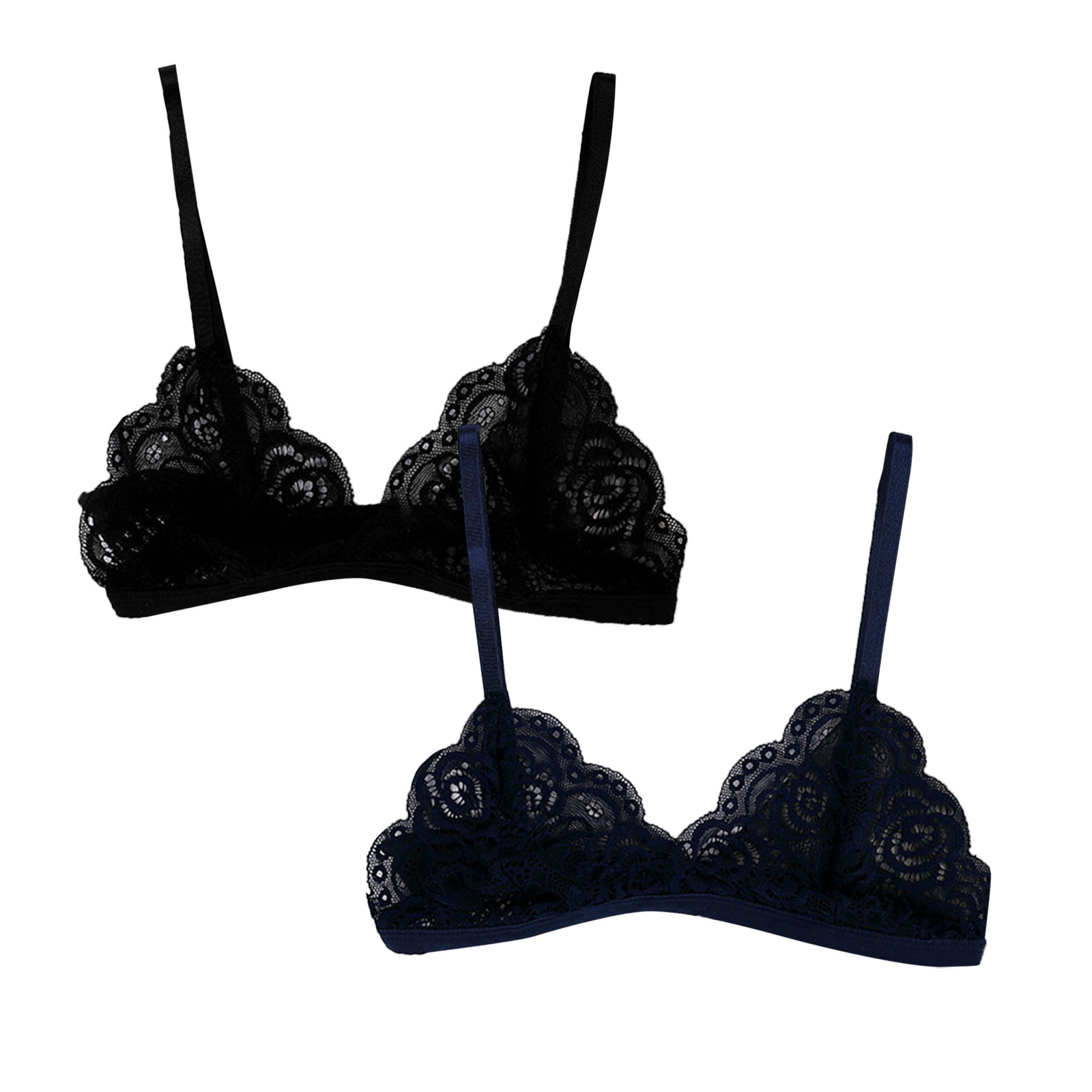 Bramtres Bralettes for Women Bras for Women 2PC Women Sexy Lace Thin ...