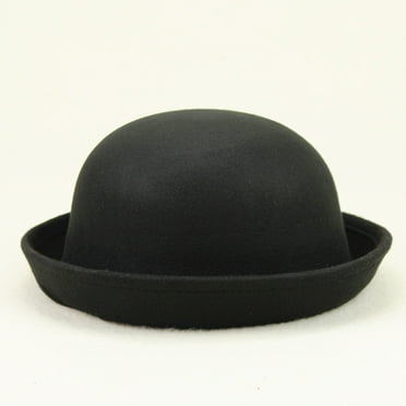 Elegant Adults Solid Hat Roll Up Brim Panama Bowler Hat Bucket Hat Mens ...