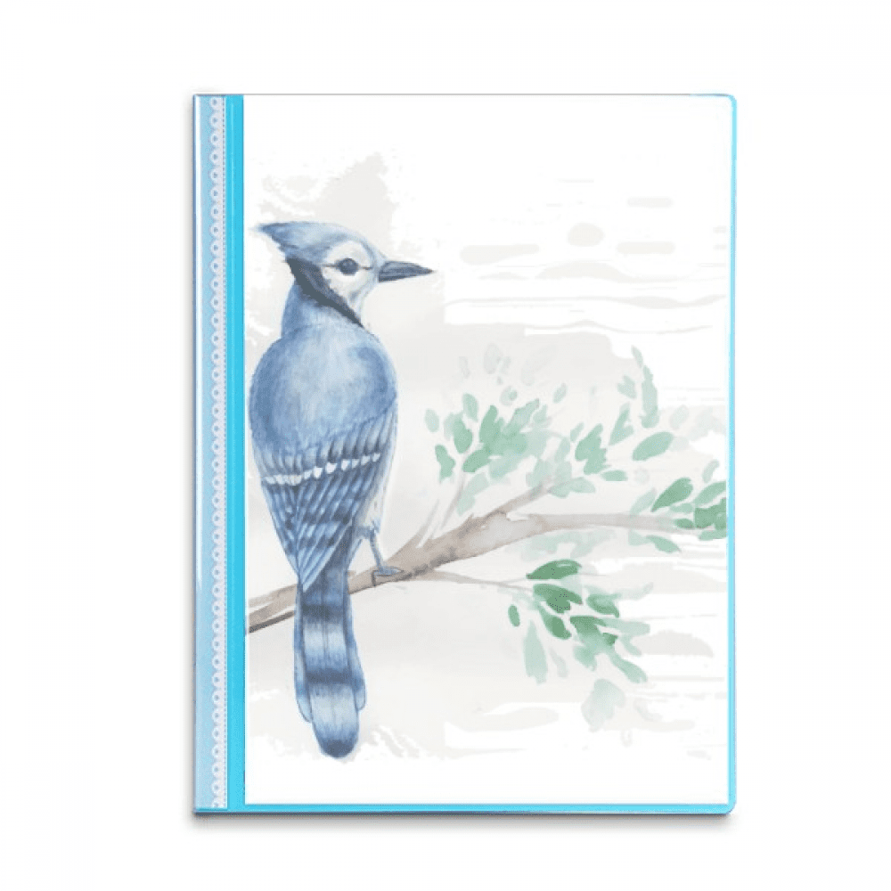 Branch Blue Parrot Art Deco Fashion Book Sheet Protectors Portfolio ...
