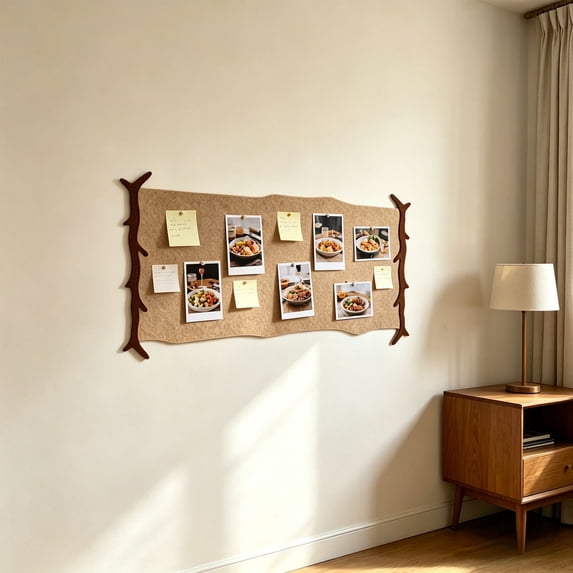 Branch Border Fabric Photo Board, Soft Polyester Note Board, Pin ...
