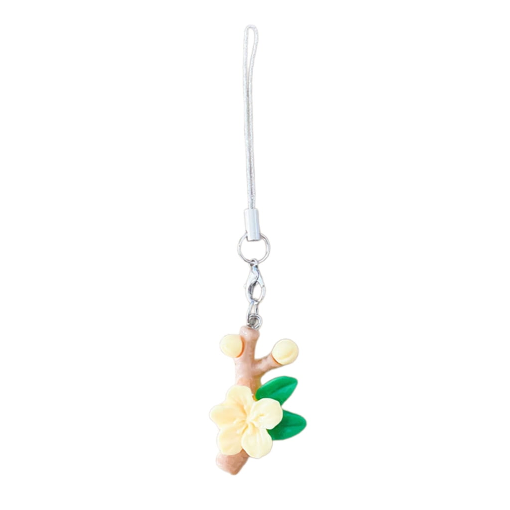 Branch Flower Phone Rope Sweet Girls Bag Charm Bright Color Hanging ...
