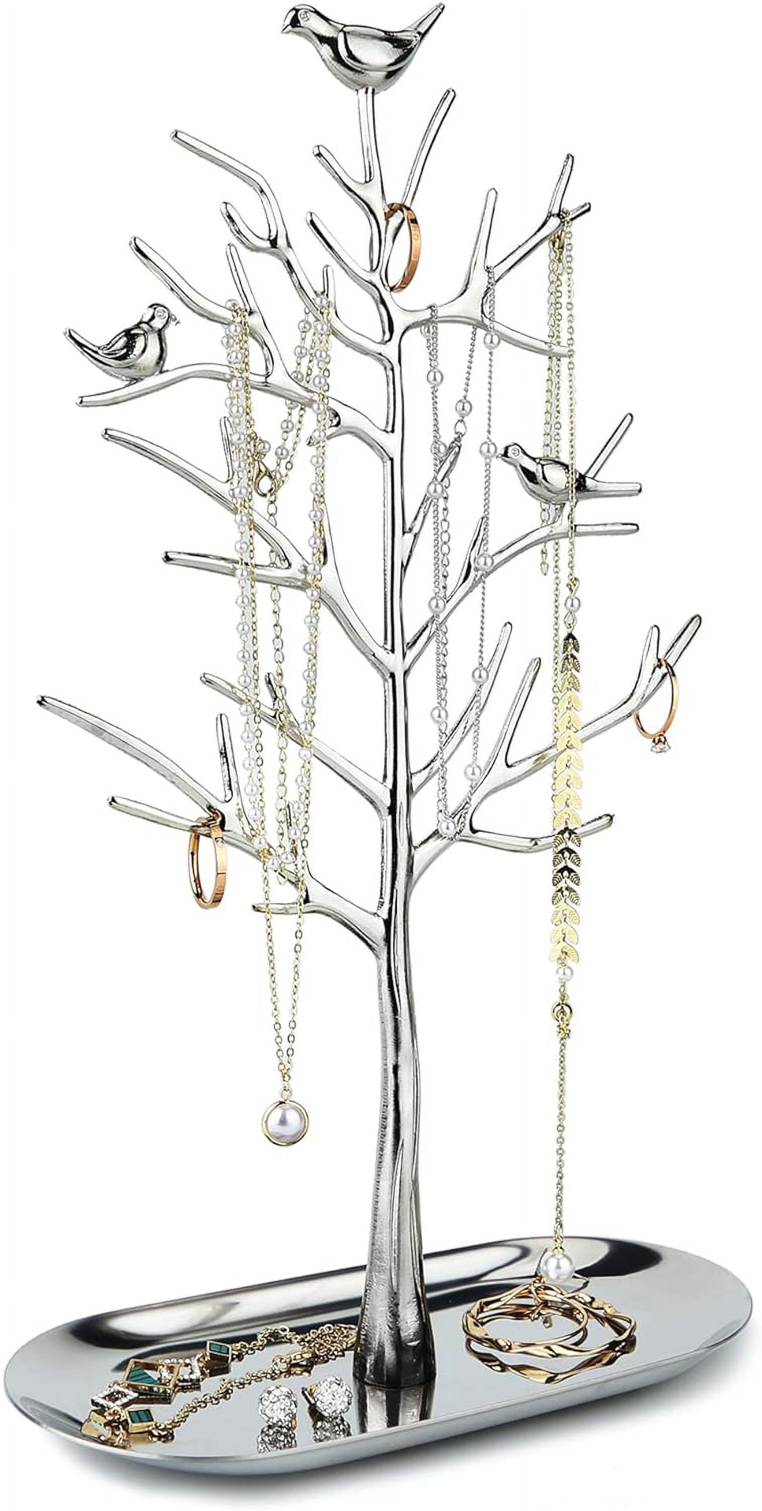 Branch Jewelry Rack with metal tray,Luxury color,Tree Tower Rack ...