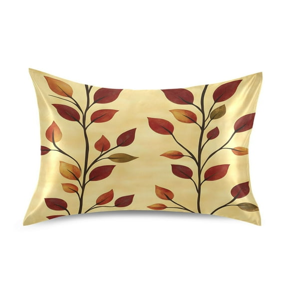 Branch Pattern Pillowcase Queen Size Luxury Silky Soft Wrinkle ...