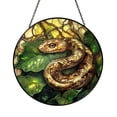 Branch Perched Snake Design Stained Glass Window Art - Walmart.com