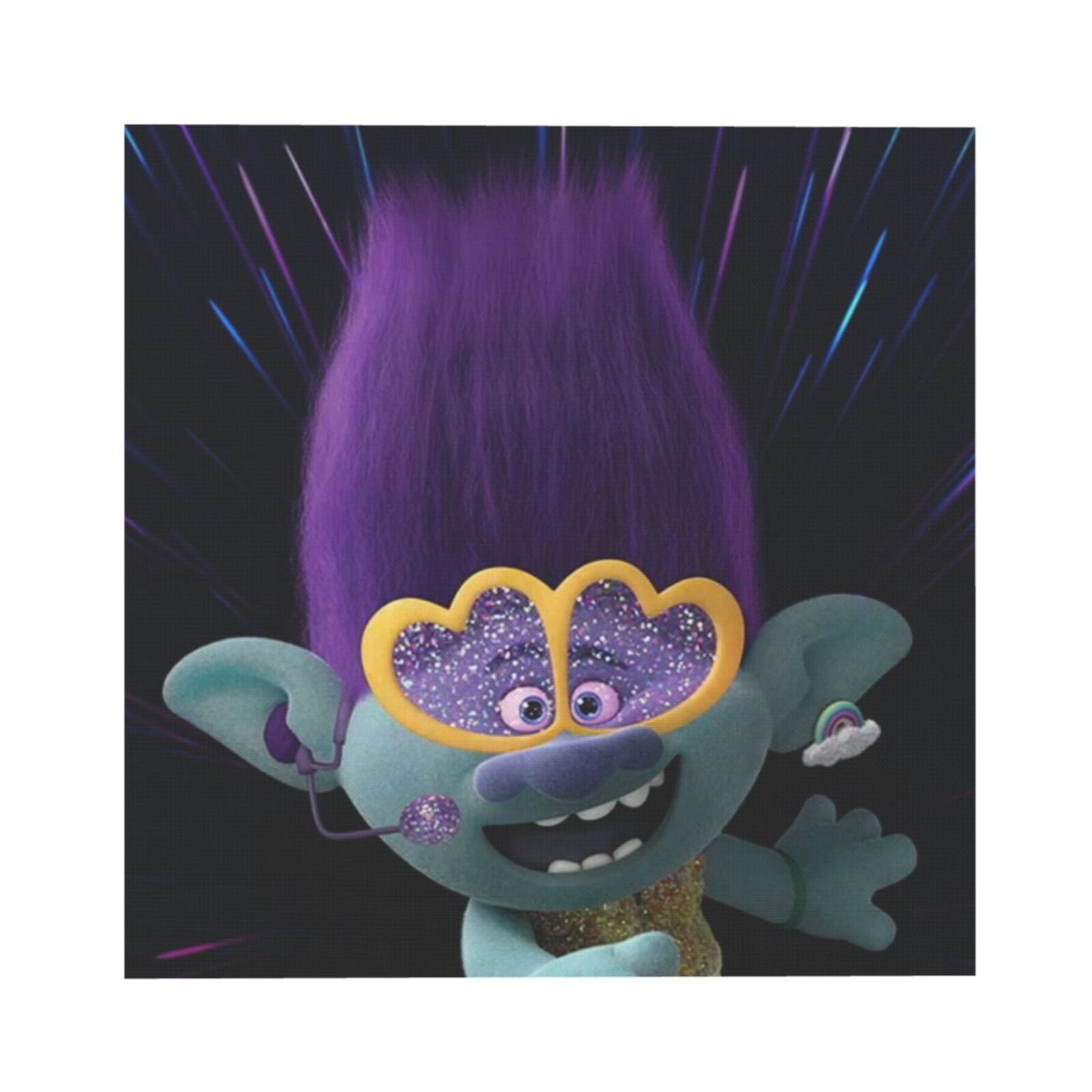 Branch Trolls World Tour Canvas Decorative Poster Square Unframe Wall ...