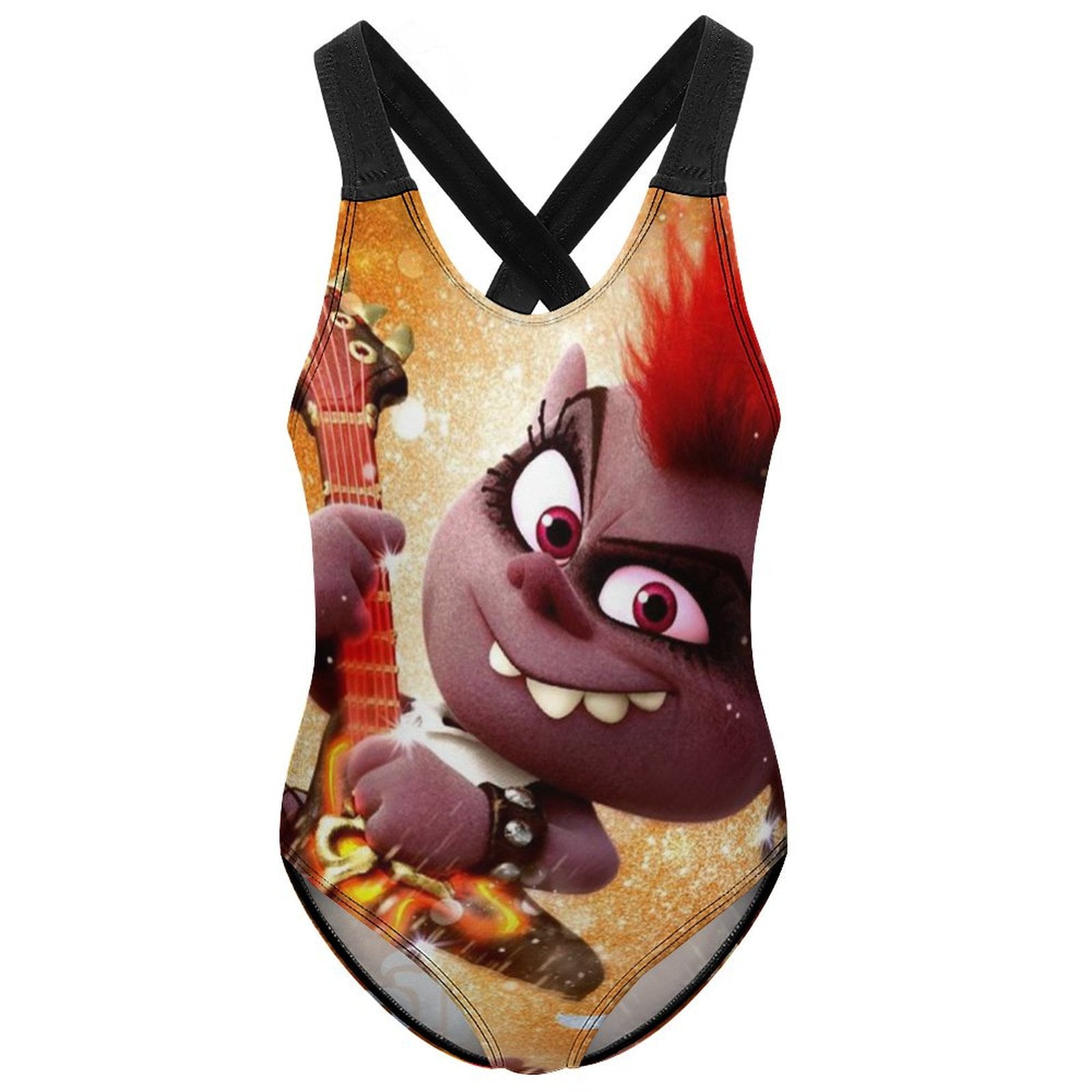 Branch Trolls World Tour Children's One-piece Swimsuit Summer Girl's ...