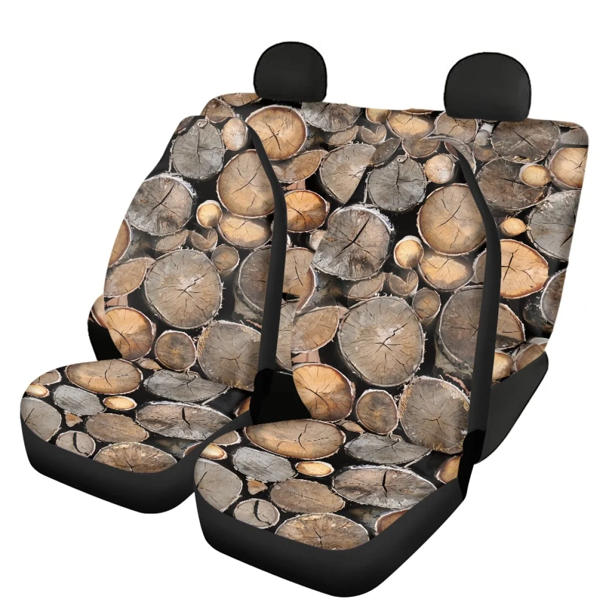 Branch Wood Art Design Car Seat Cover Fashion Soft Front and Back Car ...