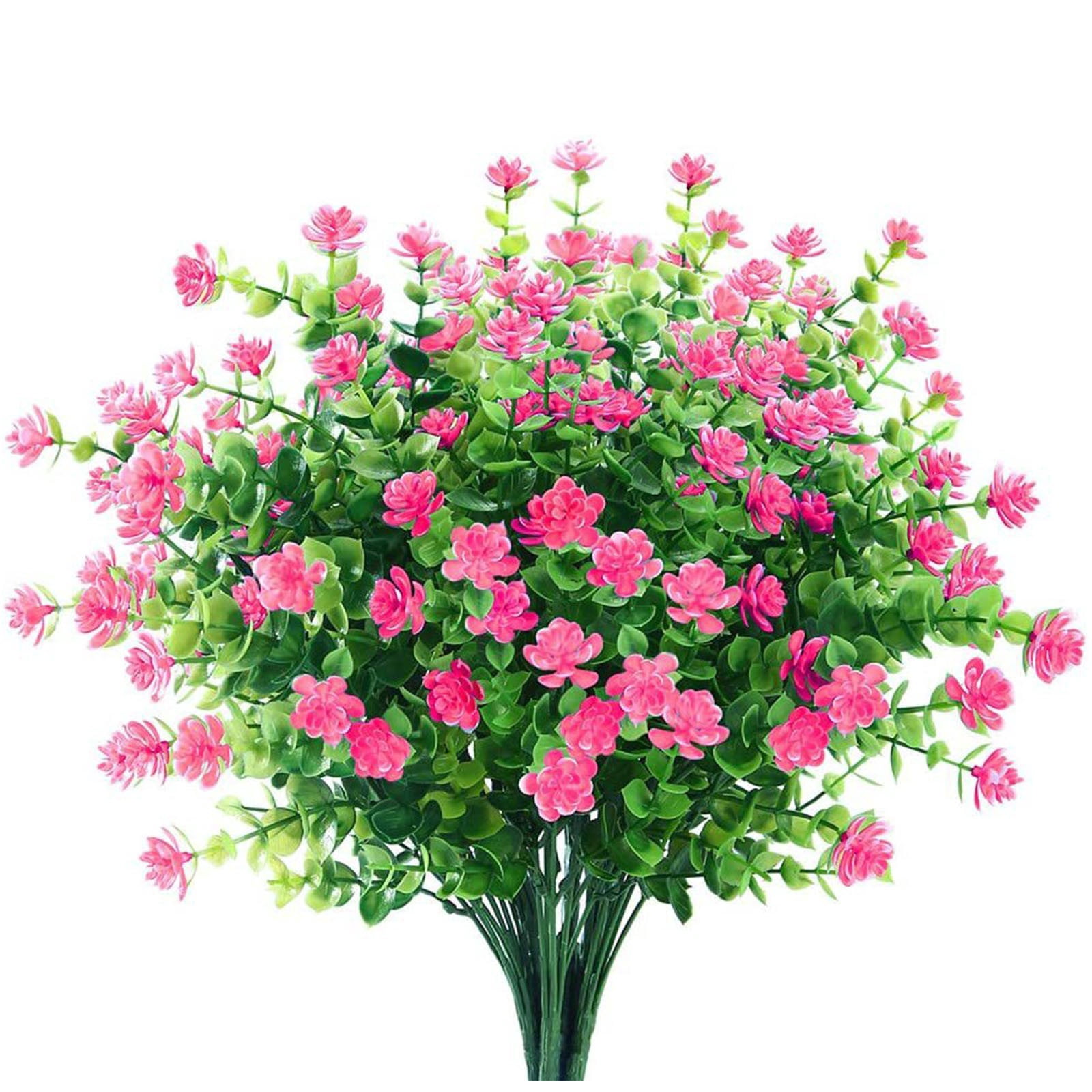 Branches Artificial Flowers Fake Plastic Plants Faux Greenery No Fade ...