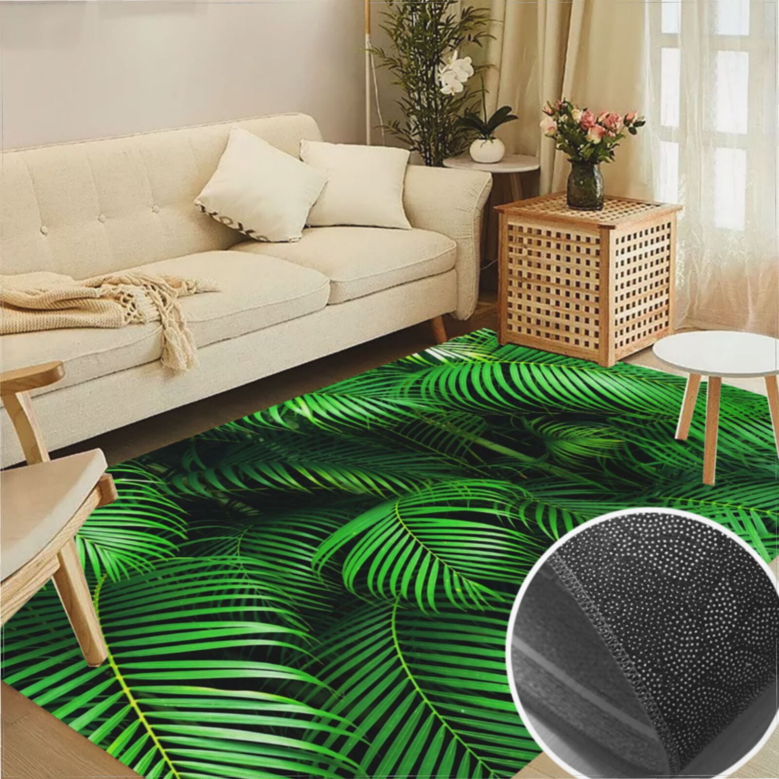 Branches Of Green Palm Trees Adult Home Decor Bedroom Living Room ...
