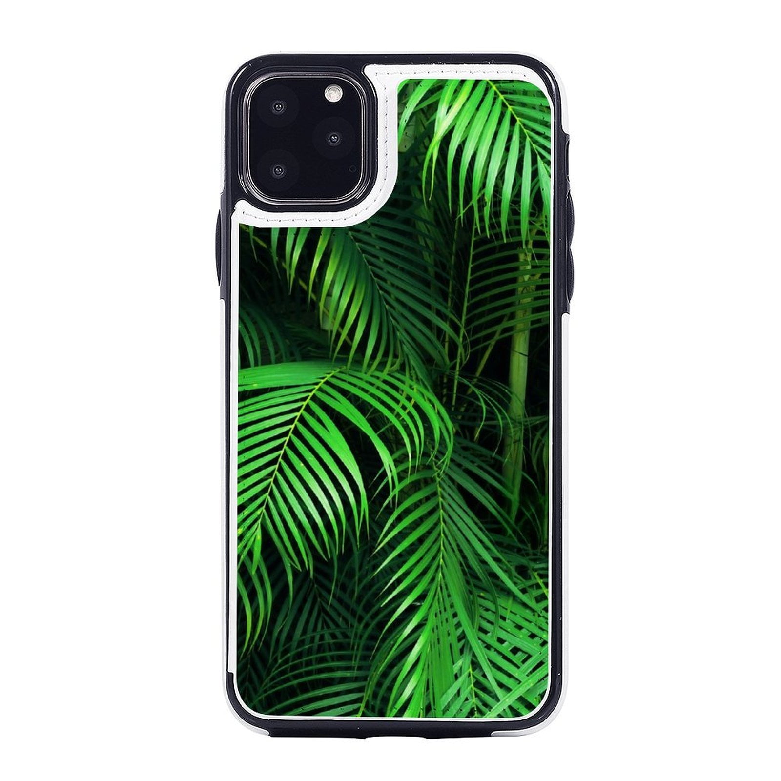 Branches Of Green Palm Trees Leather Wallet Case for iPhone 16 15 14 13 ...