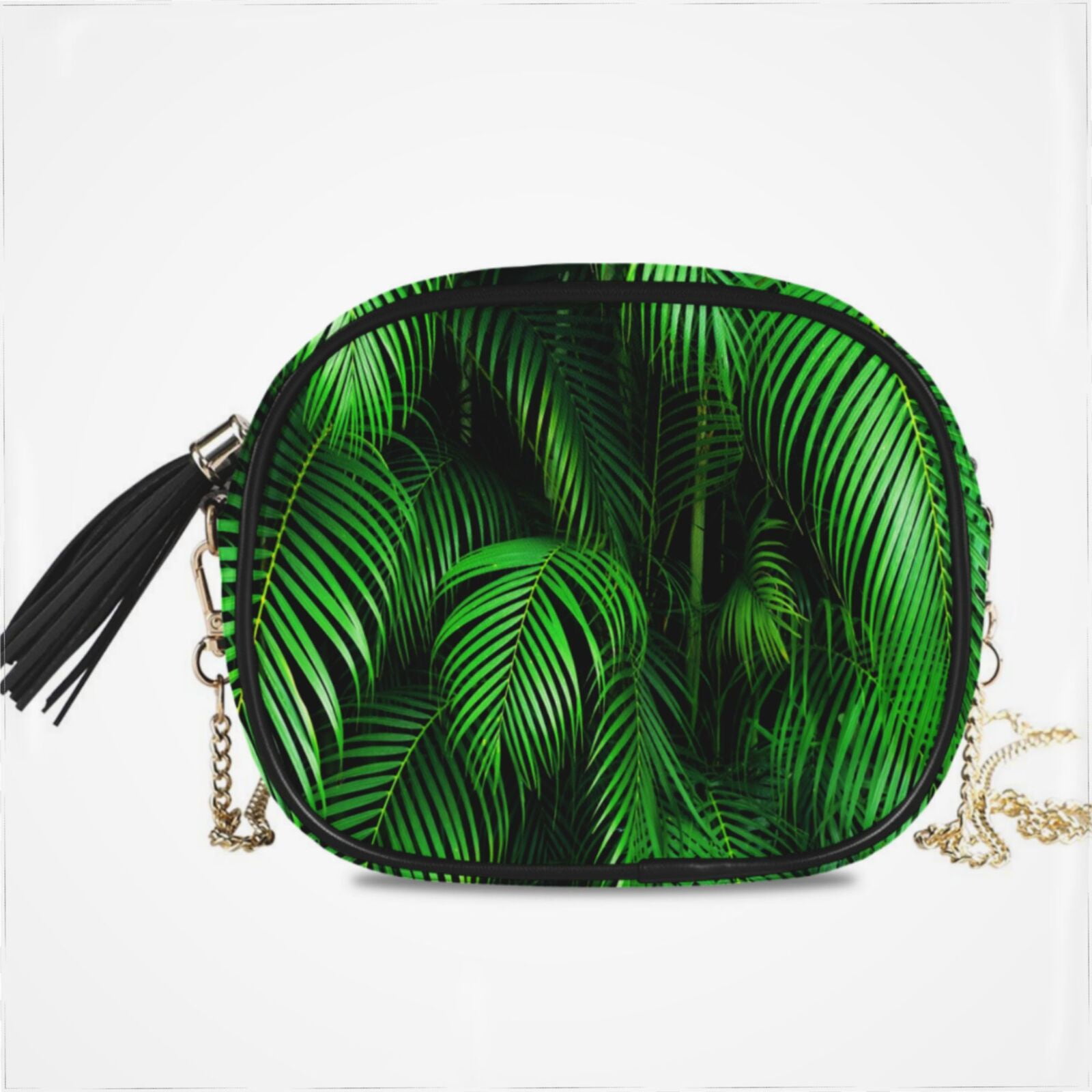Branches Of Green Palm Trees Women'S Vintage Crossbody Bag Fashion ...