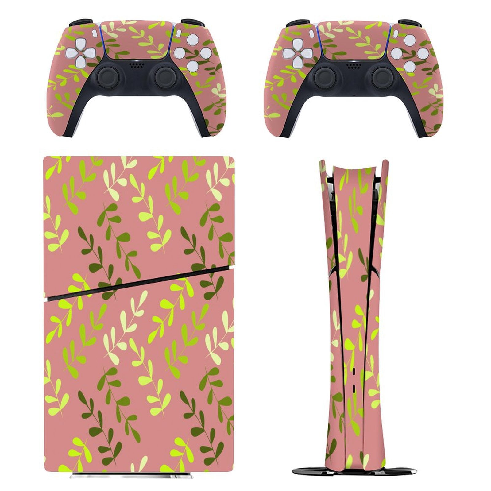 Branches, Pink Green PS5/PS5 Slim Digital Disc Skin Sticker For Console ...
