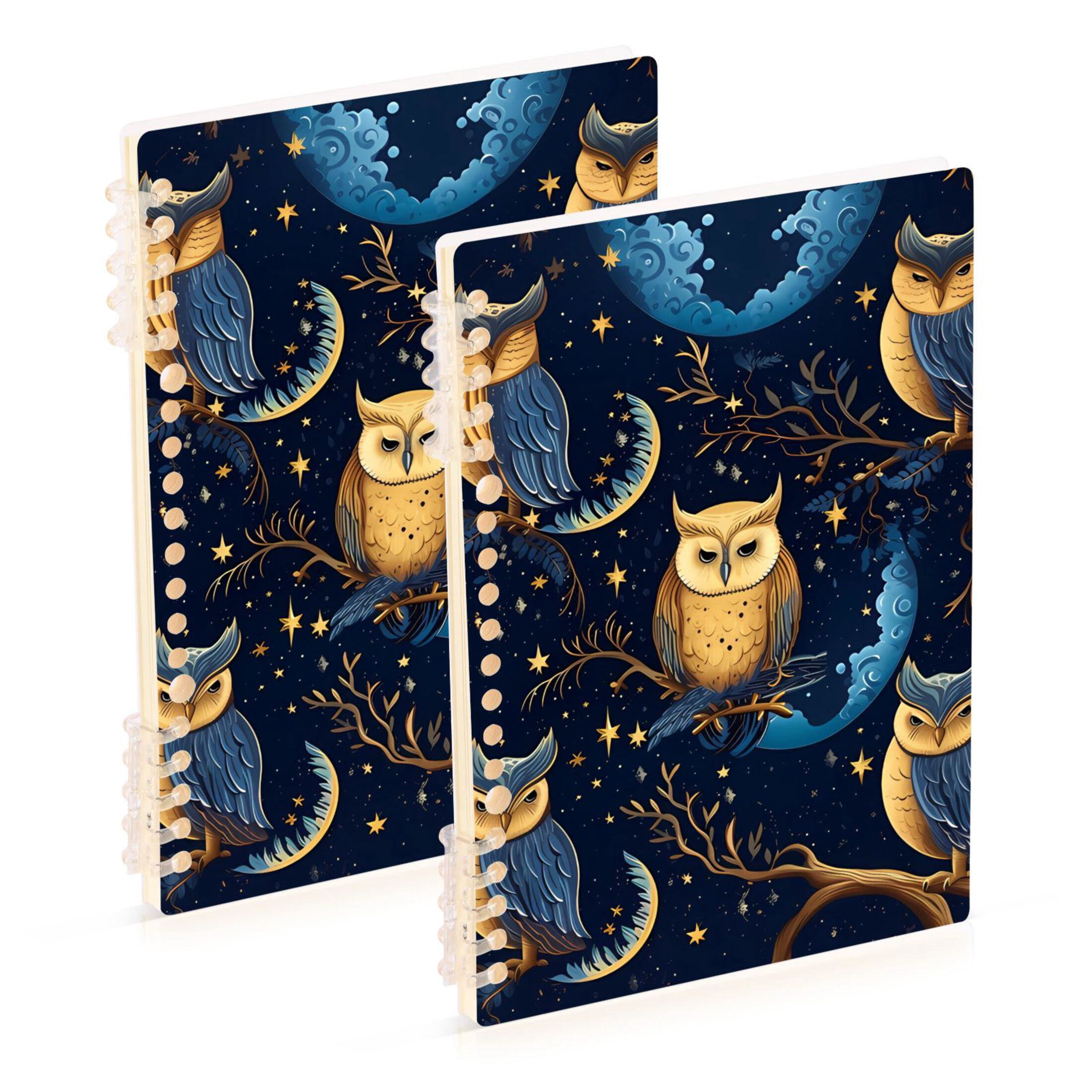 Branches and Owls Ring Binder Notebook Journey Note Diary College Ruled ...