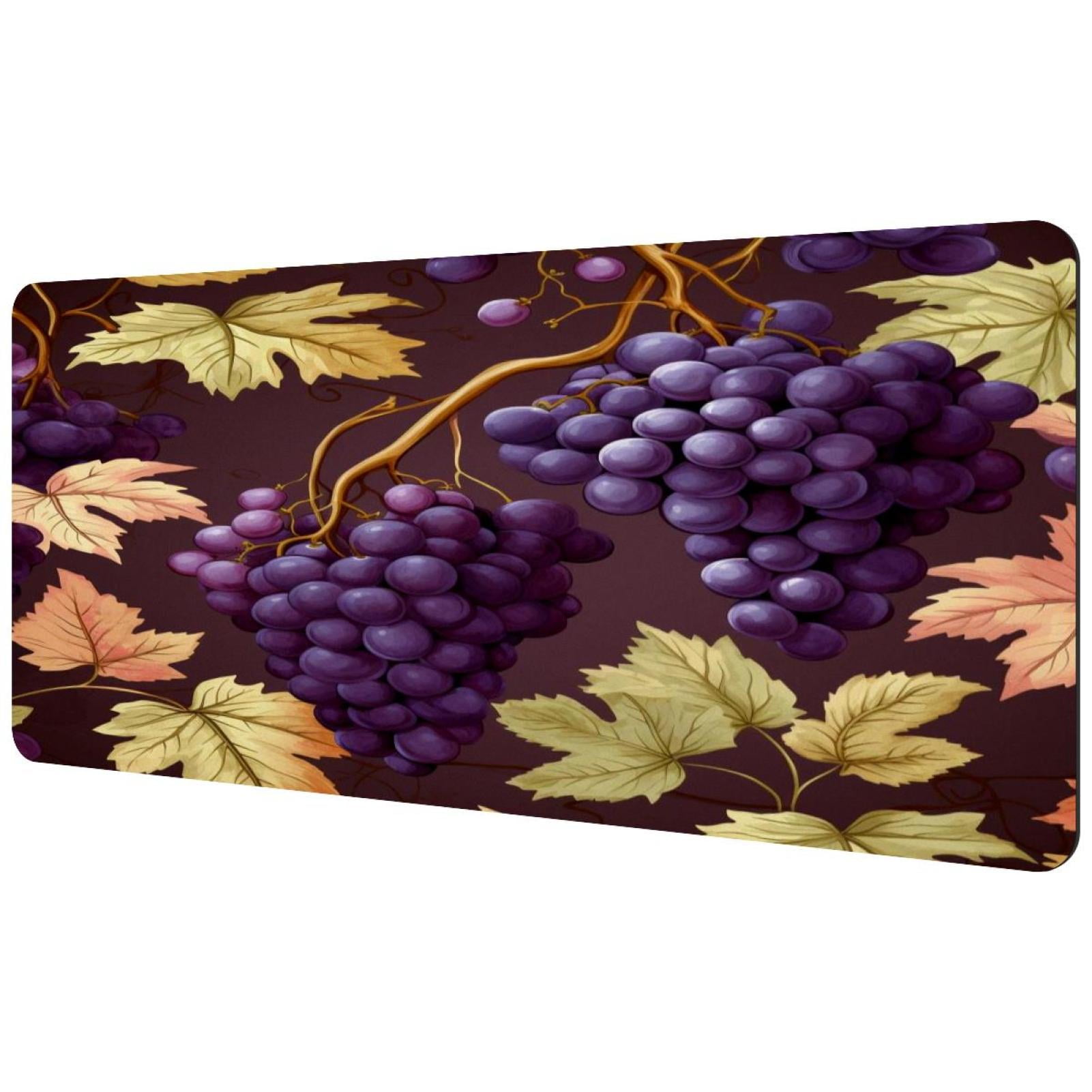 Branches of Grapes Fruits Mouse Pad, Large Mousepad for Office Home ...