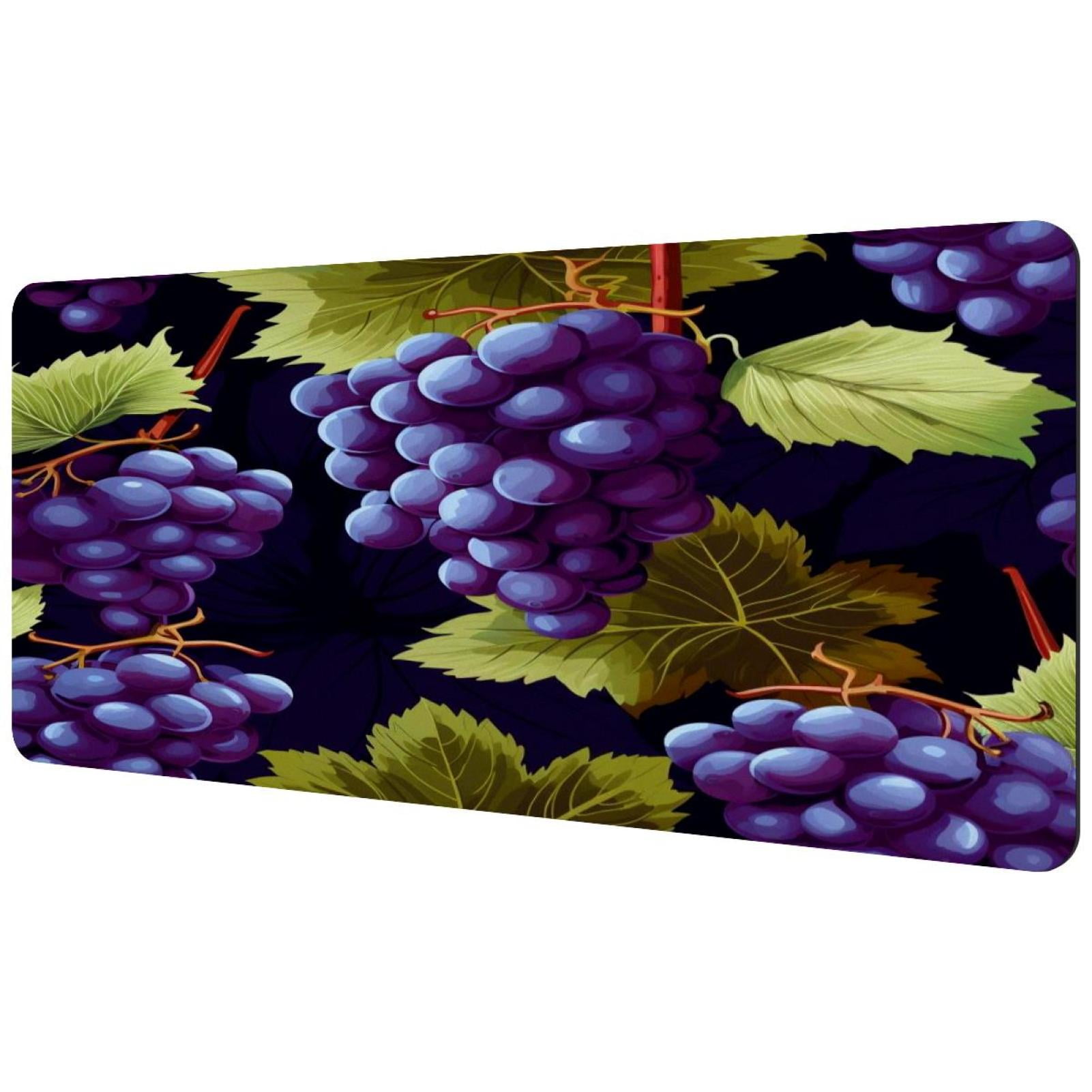 Branches of Grapes Fruits Mouse Pad, Large Mousepad for Office Home ...