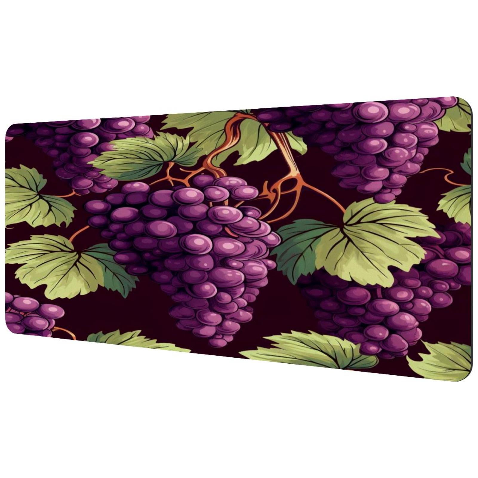 Branches of Grapes Fruits Mouse Pad, Large Mousepad for Office Home ...