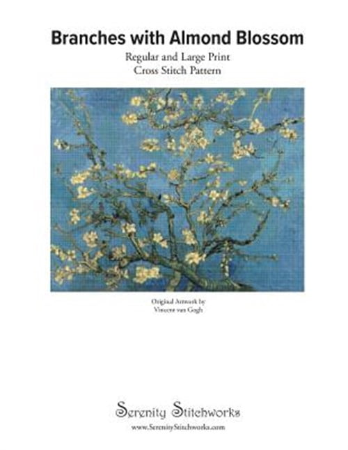 Branches with Almond Blossom Cross Stitch Pattern - Vincent van Gogh ...