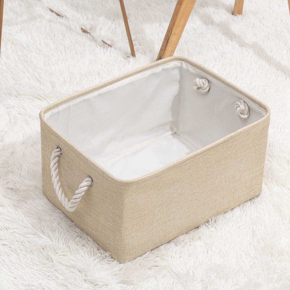 Brand Clearance!!Foldable Storage Baskets with Drawstring Handles Open ...
