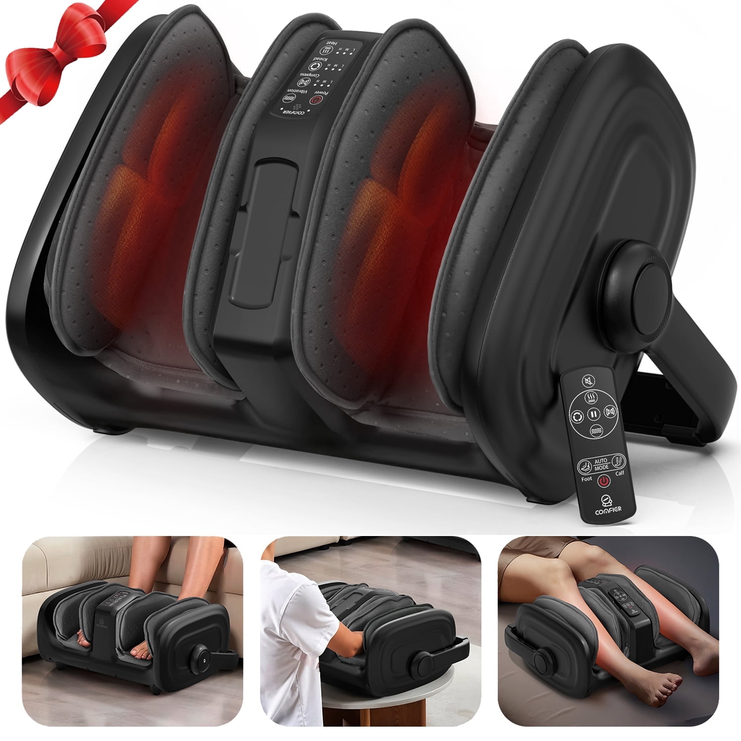 Comfier Shiatsu Foot Massager, Heating Function, Air Compression ...