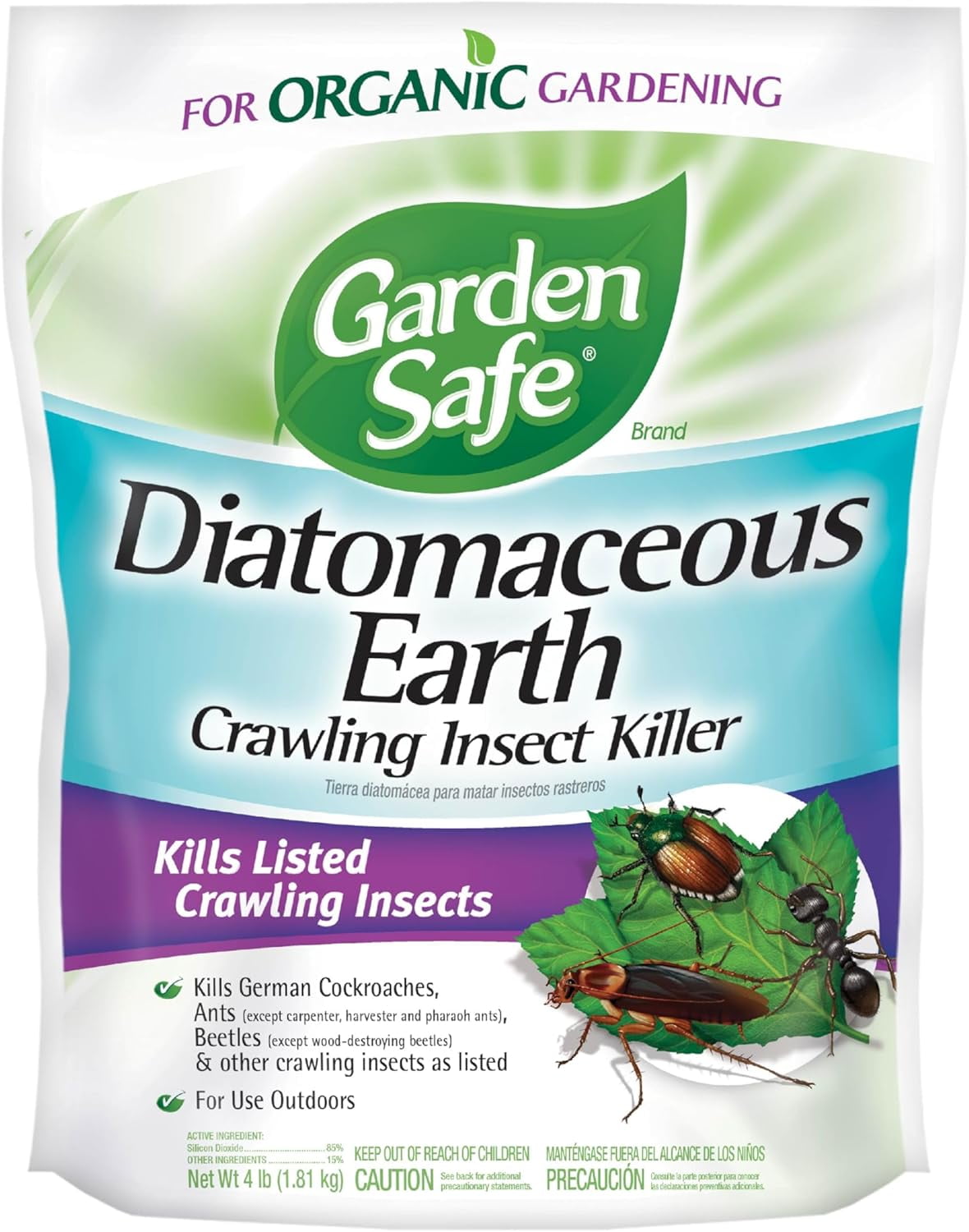 Brand Crawling Insect Killer Containing Diatomaceous Earth, 4 Pounds ...