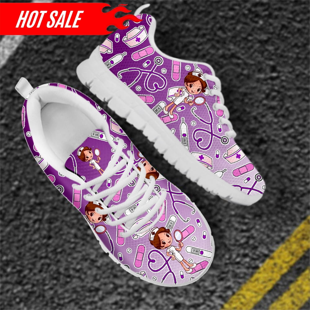 Brand Design Custom Shoes Nursing Shoes for Women Cartoon Nurse Doctor ...