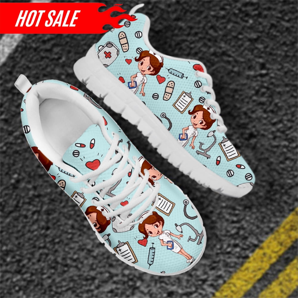 Brand Design Custom Shoes Nursing Shoes for Women Cartoon Nurse Doctor ...