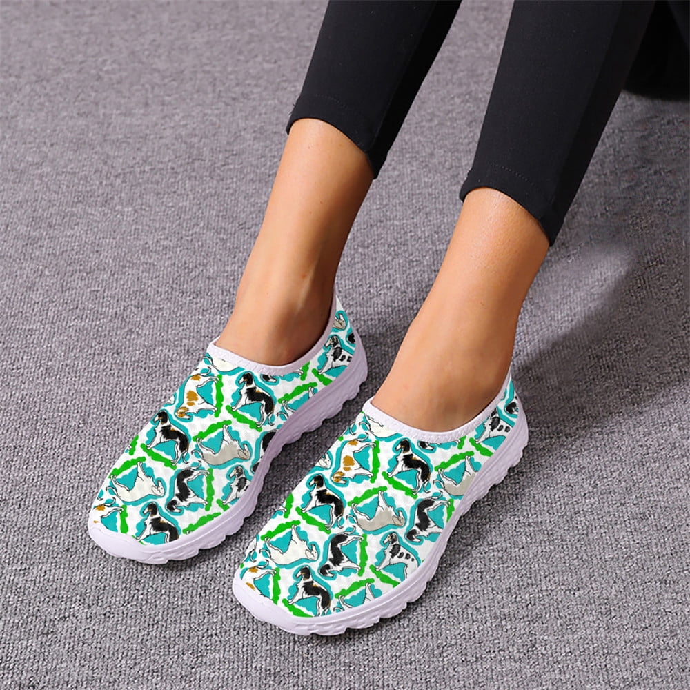 Brand Design Women Spring Autumn Cute Bush Coonhound Dog Sport Shoes ...