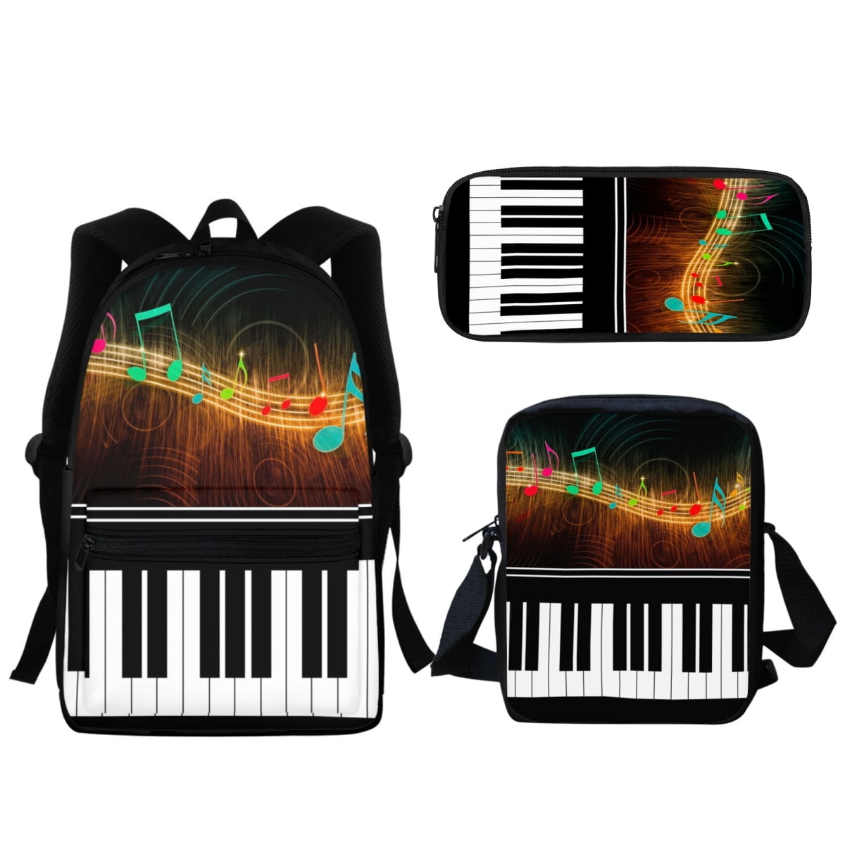Brand Designer Piano Note Printing Backpack High Quality Backpack ...