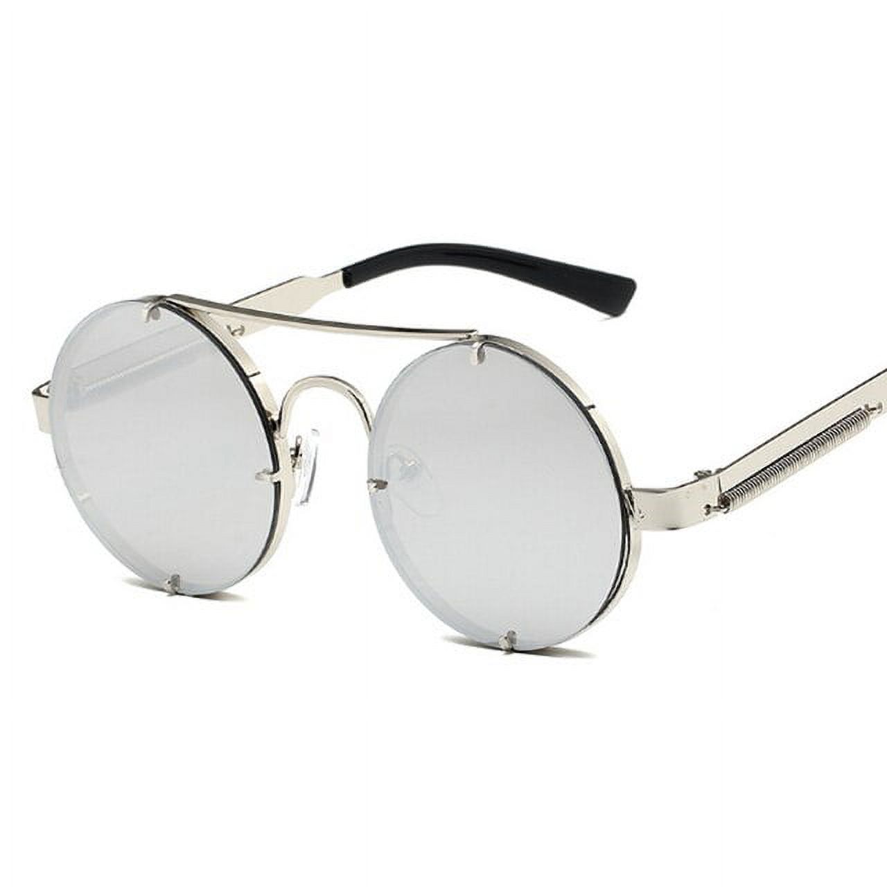 Brand Designer Round Steampunk Sunglasses Men Women Classic Retro ...