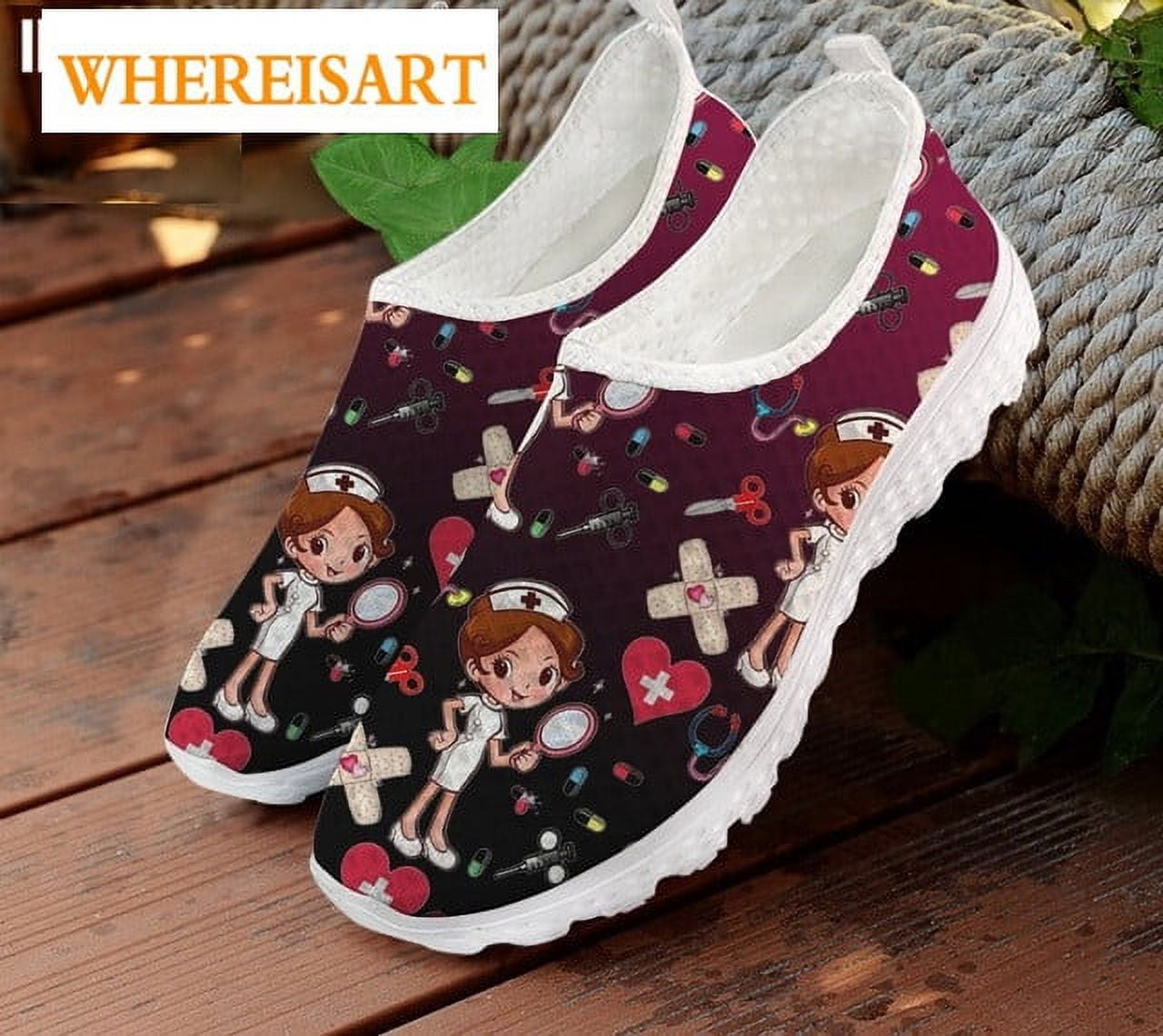 Brand Designer Women Shoes Flats Nurse Shoes Woman Surgical Nursing ...