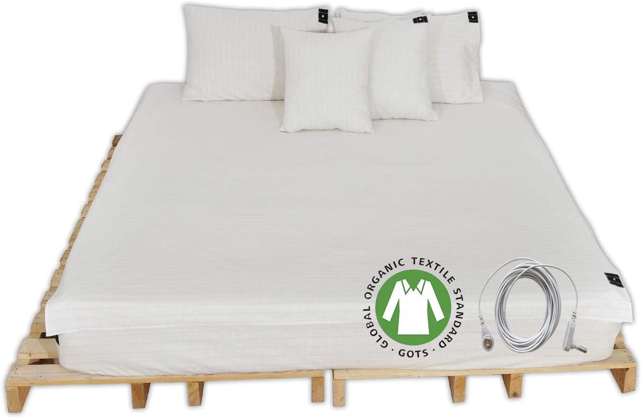 Brand Grounding Sheet for Bed Organic Cotton Silver with Ground ...