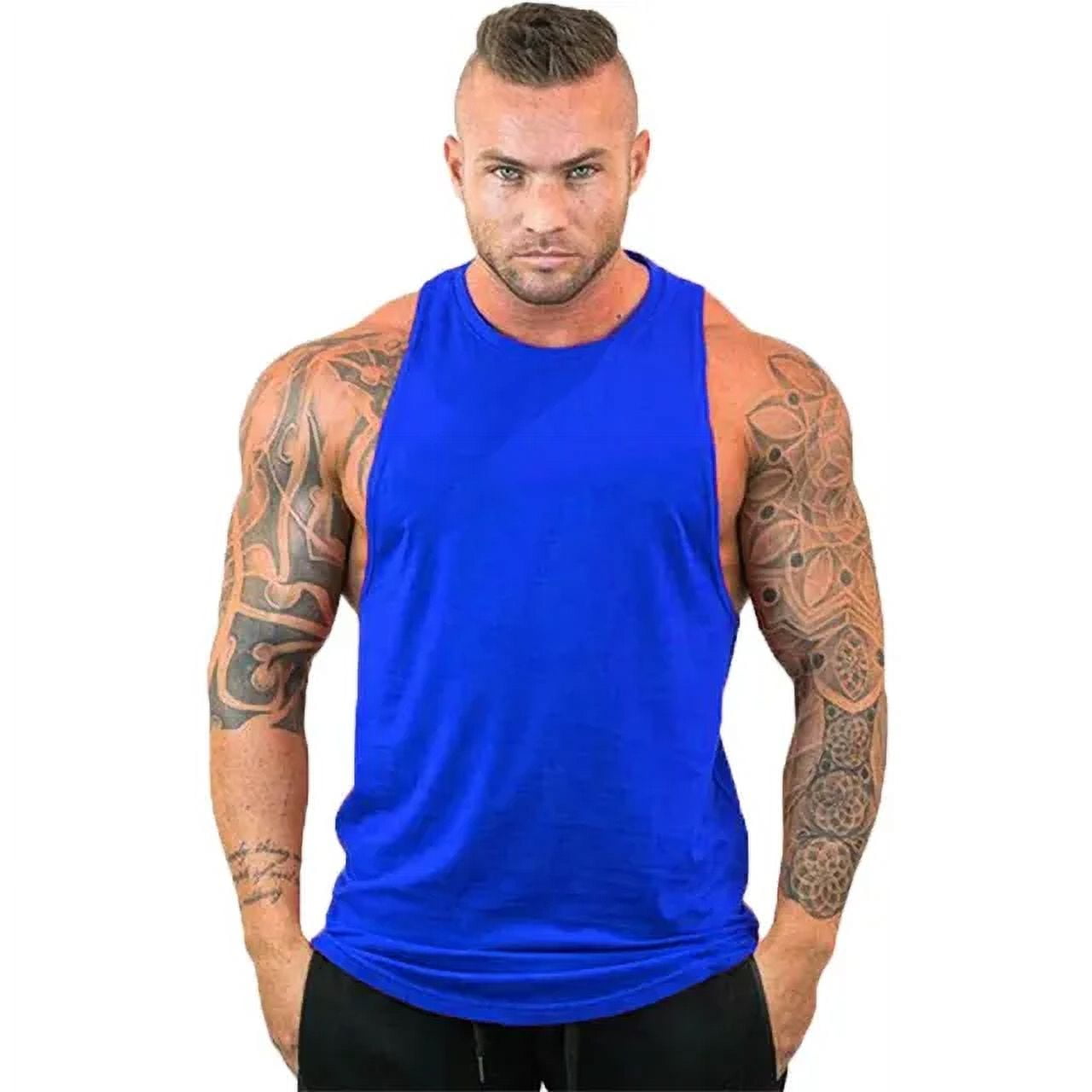 Brand Gyms Clothing Men Bodybuilding and Fitness Stringer Tank Top Vest ...