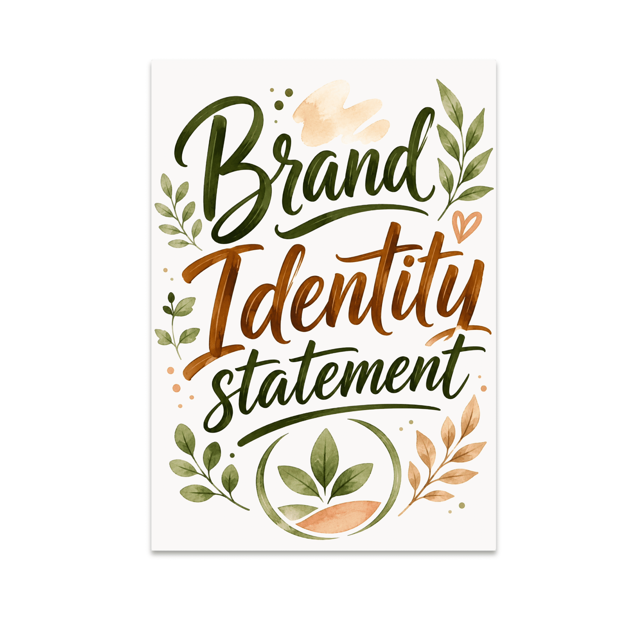 Brand Identity Statement Wall Decor - Personal Branding Enthusiast ...