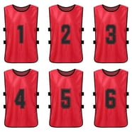 Youth-Size Numbered Nylon Pinnies, One Dozen - Walmart.com