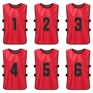 Youth-Size Numbered Nylon Pinnies, One Dozen - Walmart.com