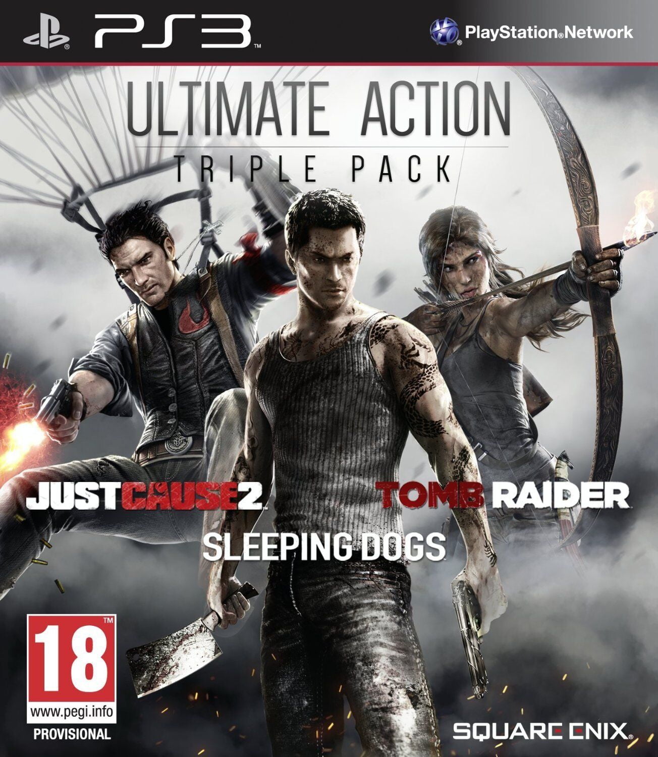 Brand NEW Ultimate Action Triple Pack PS3 Just Cause 2 Sleeping Dogs ...