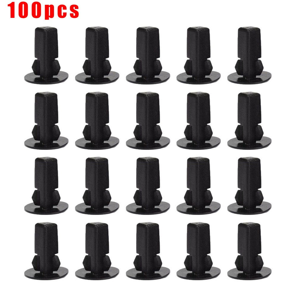 Brand New 100 Pcs Car Fastener Clips Bumper Inner Fender Rivets Push ...
