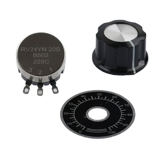 Brand New 5K Potentiometer RV24YN 20S/B502 Rotary Taper Potentiometer ...