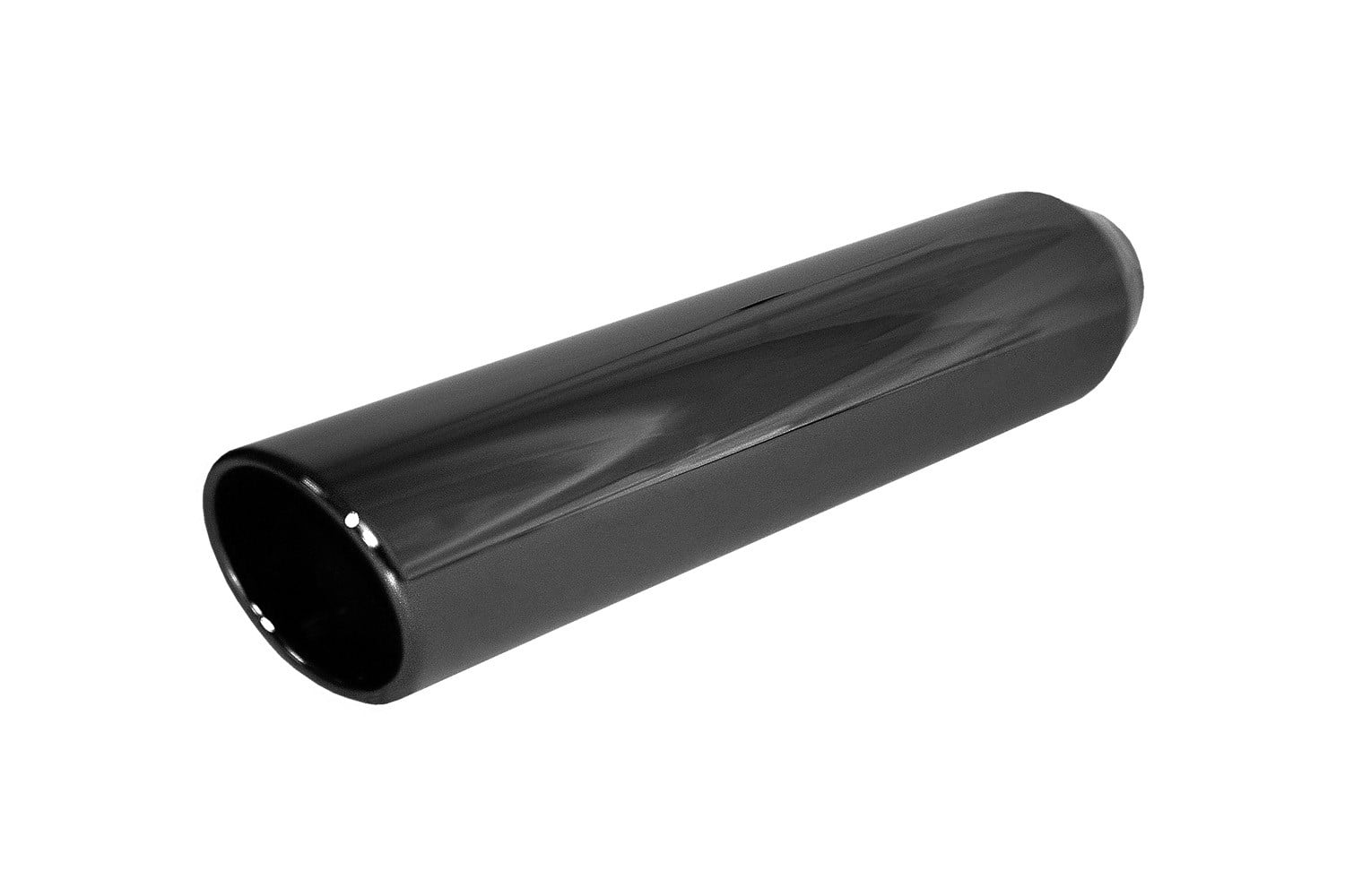 Brand New Black Chrome Exhaust Tip Rolled Angle Weld On 2 1/4" IN 3 1/2 ...