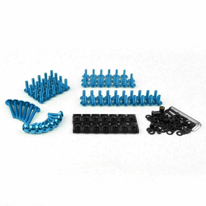 Brand New Blue Round Fairing Bolts Kit for Late Model Japanese ...