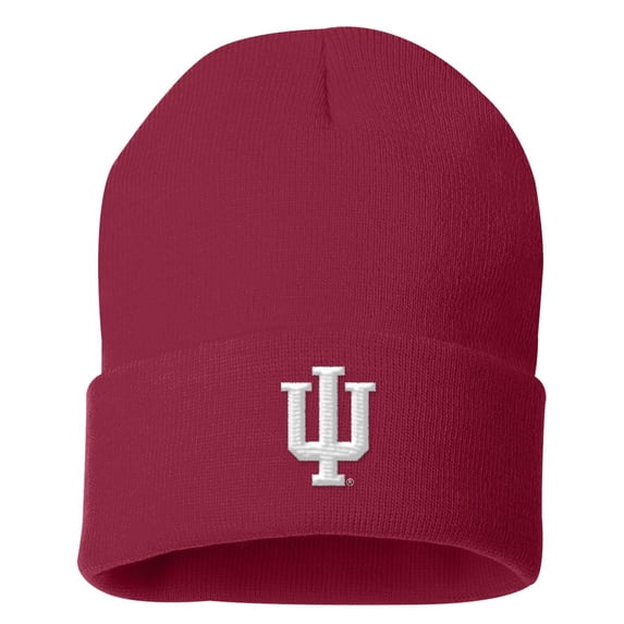 Brand New Collegiate Indiana Cuffed Knit Beanie Hat, 100% Cotton ...