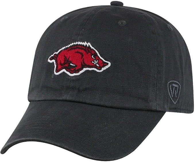 Brand New Collegiate Men's Charcoal Logo Arkansas Adjustable Hat, 100% ...