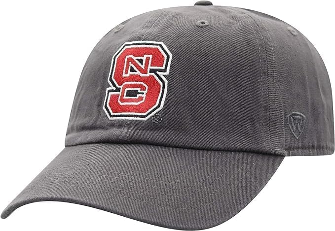 Brand New Collegiate Men's Charcoal Logo NCSU Adjustable Hat, 100% ...