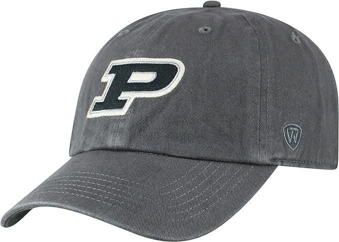 Brand New Collegiate Men's Charcoal Logo Purdue Adjustable Hat, 100% ...